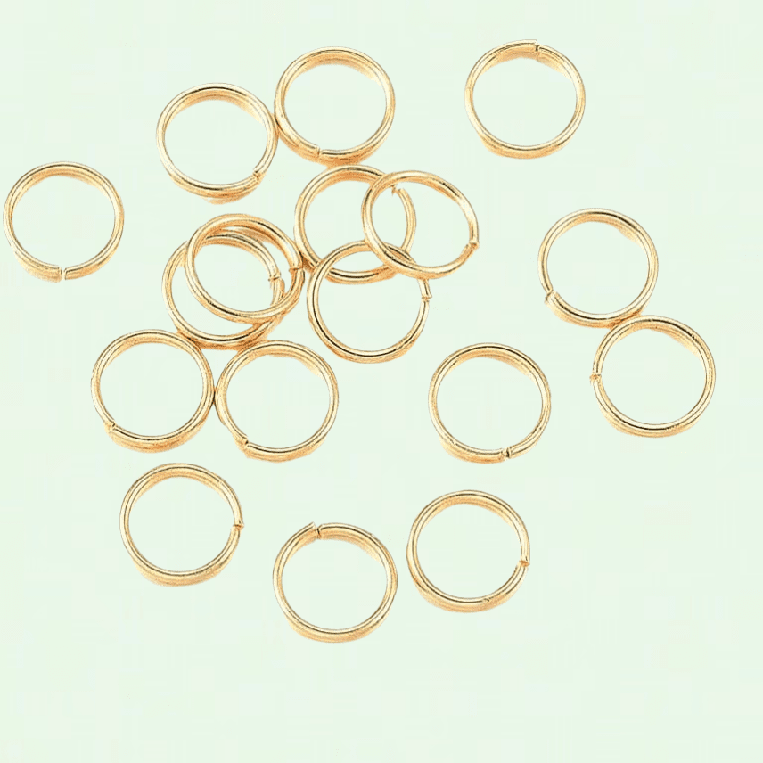 304 Gold Tone Stainless Steel Jump Rings - Pack of 100, 6mm, 21 Gauge ...