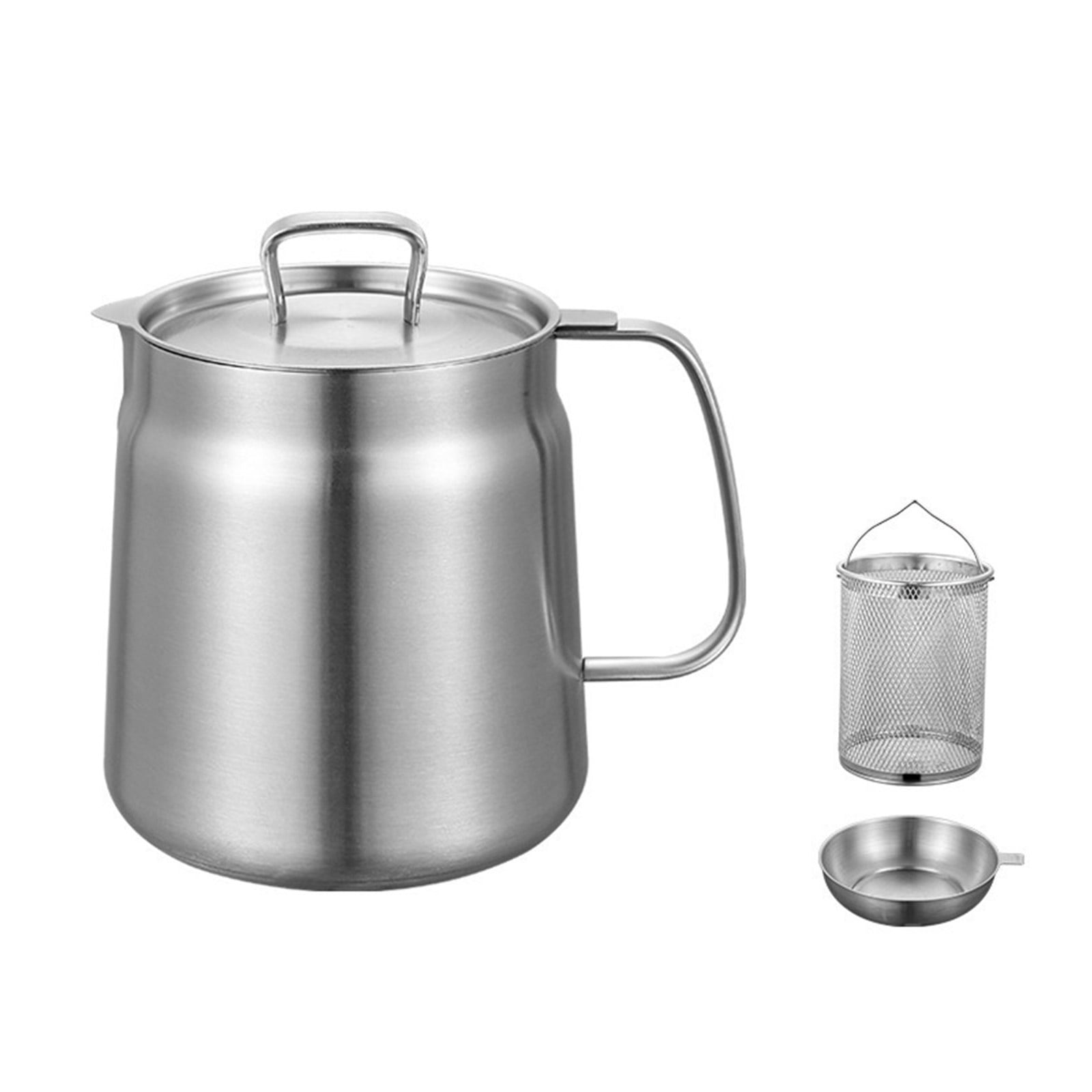 304 Nonrust Steel Container Built In Fine Meshes Strainer Fry Pots For ...