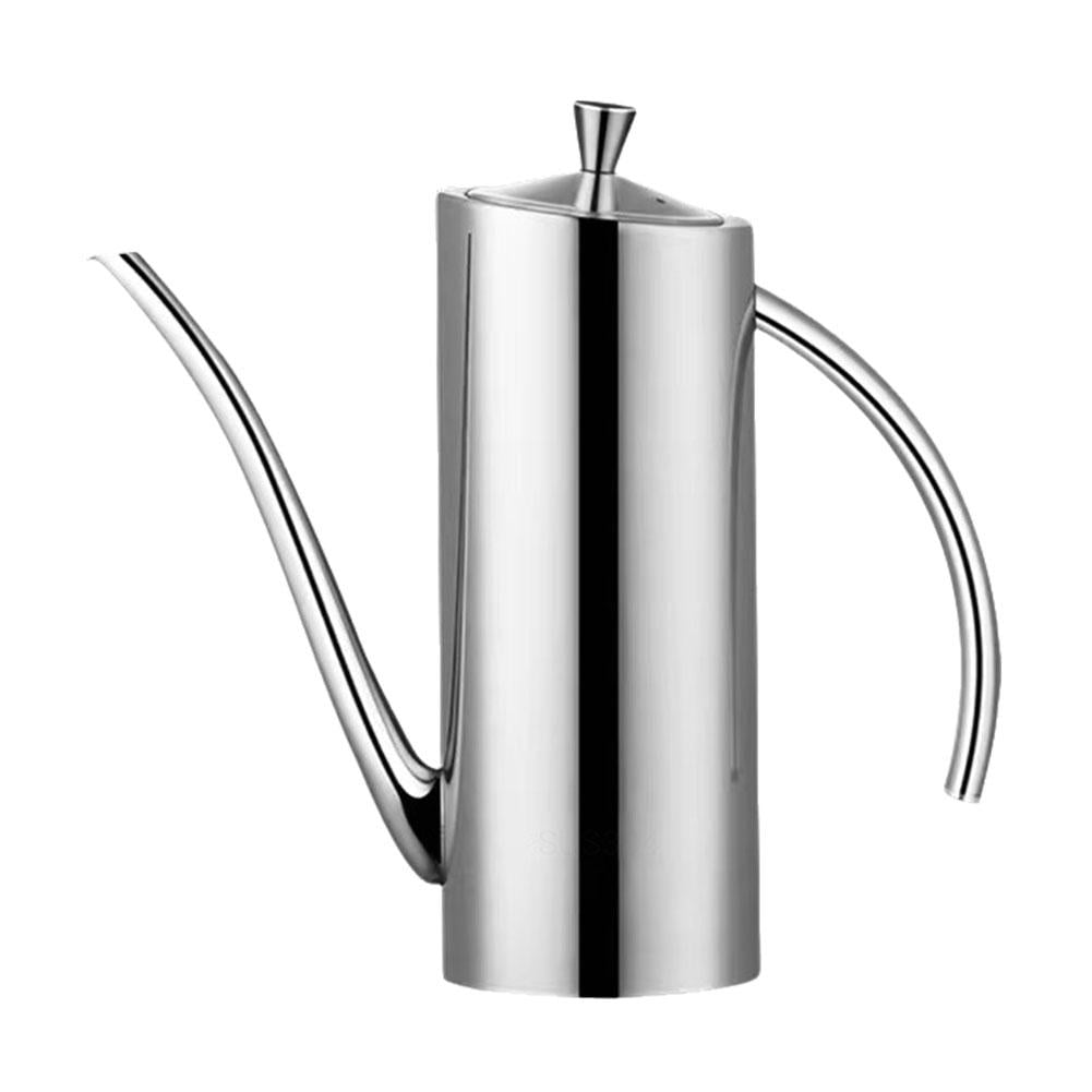 304 Oblique Curved Handle Oil Pot 700ml304 Stainless Steel Oil Pot ...