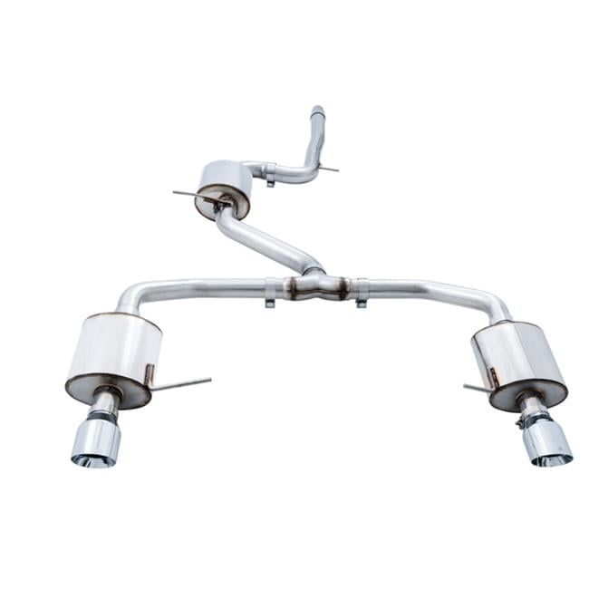 304 SS Cat-Back Exhaust System with Split Rear Exit for 2018-2021 ...