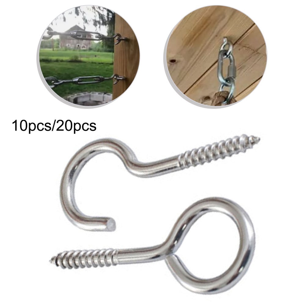 304 Screws Eye M3-M5 Screw Self Tapping Eye for Wood Securing Cables ...