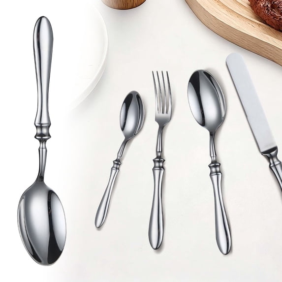 304 Stainless Gourd Handled Western Tableware Hotel Steak Fork Or Spoon ...