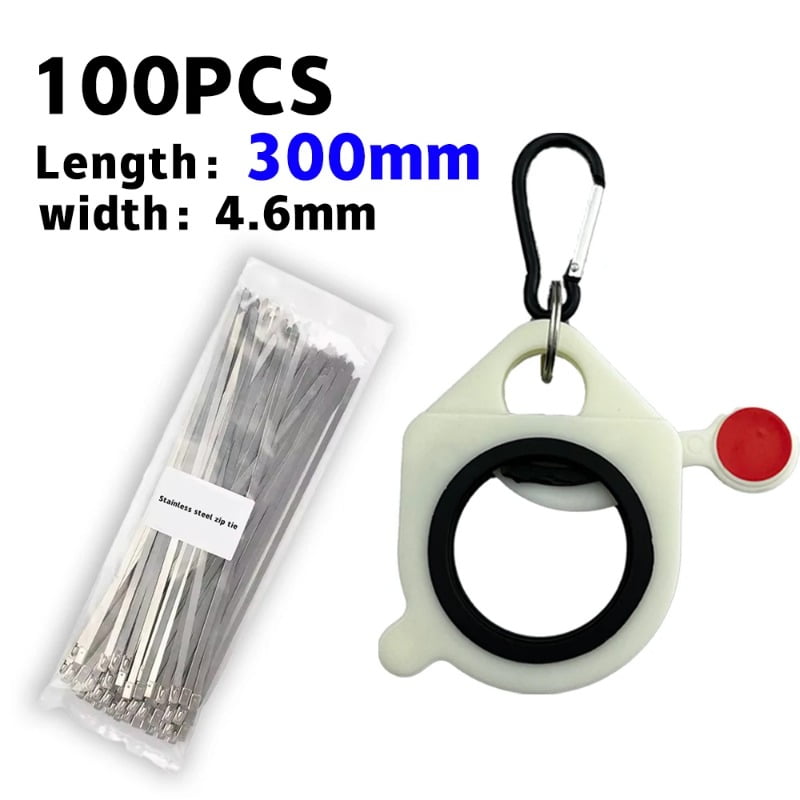 304 Stainless High Temperature Resistant White Steel Cable Retainer Tie ...