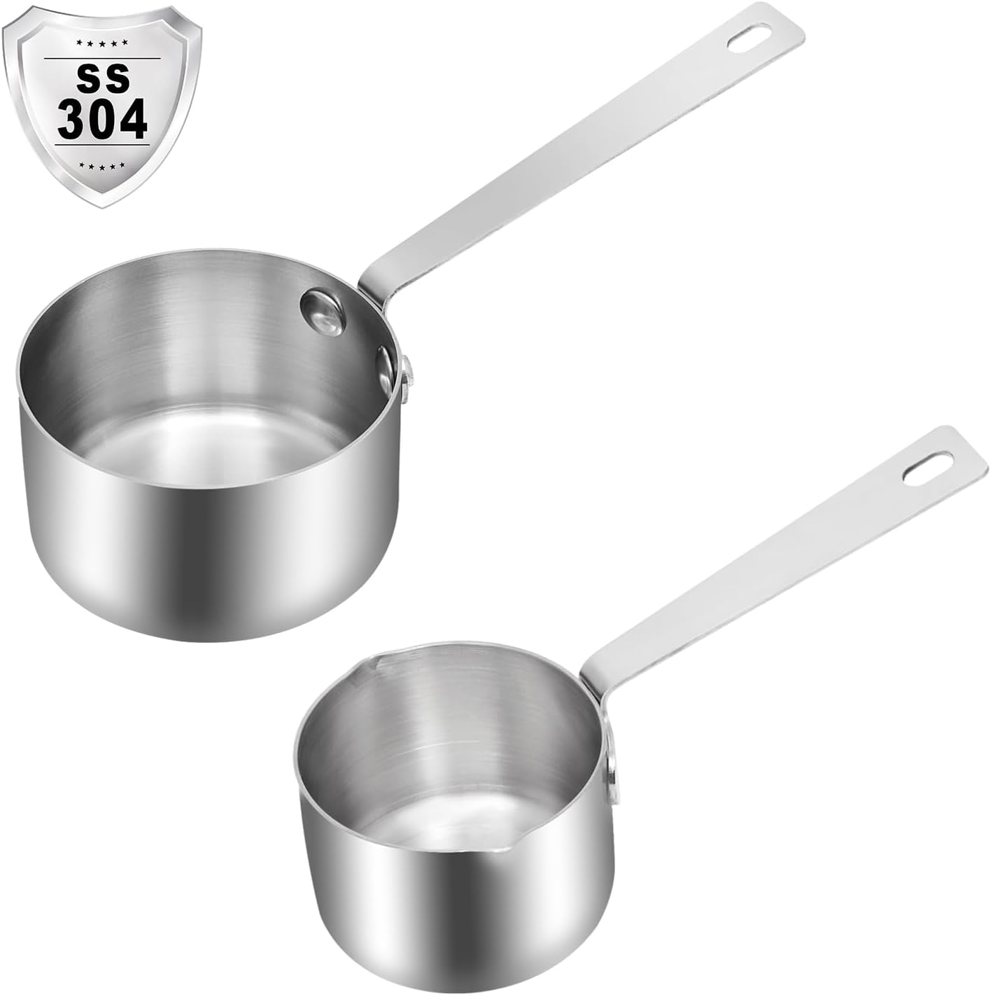 304 Stainless Measuring Cups, Scoop for Cooking or Baking, 1 Cup and 1/ ...