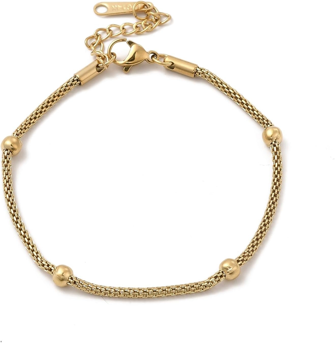 304 Stainless Steel 1Pc 6.7Inch Satellite Link Chain Bracelets for ...