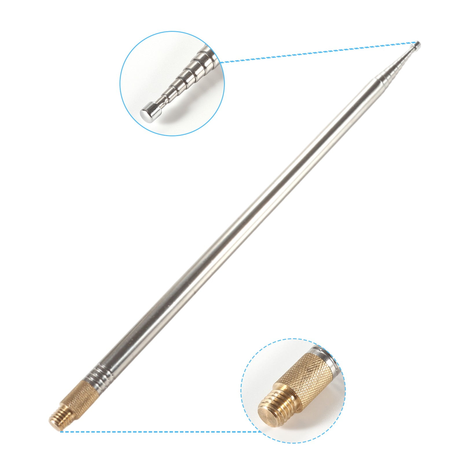 304 Stainless Steel 2.5M Whip Antenna For Pac12 Jpc7 Portable Short ...