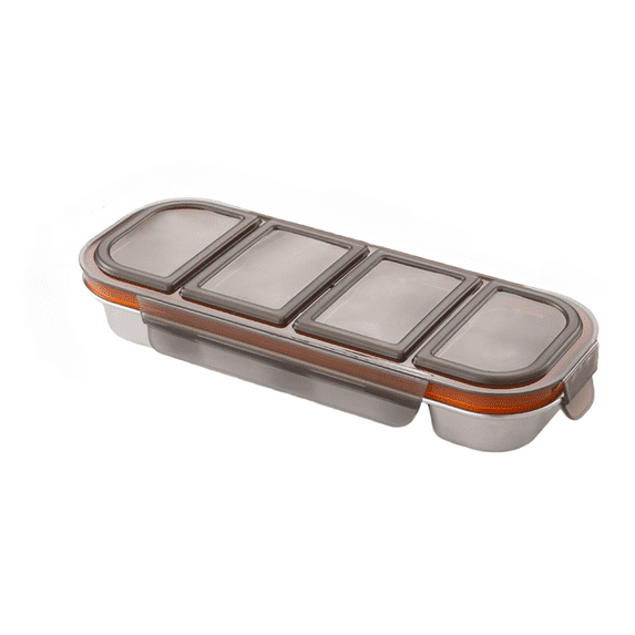 304 Stainless Steel 4 Compartment Lunch Box Food Storage Container with ...
