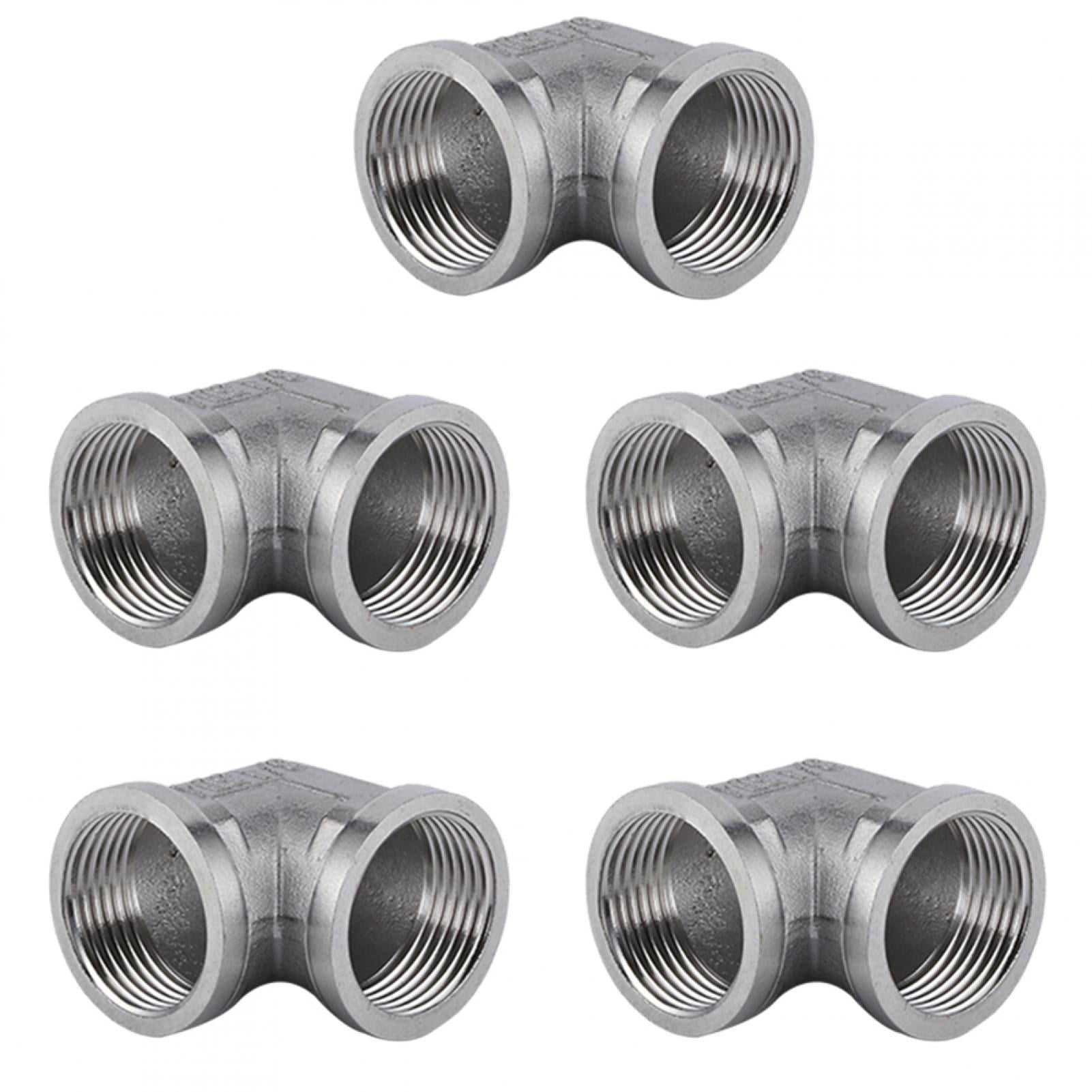 304 Stainless Steel 90 Degree Elbow Connector Adapter Fittings for Pipe ...