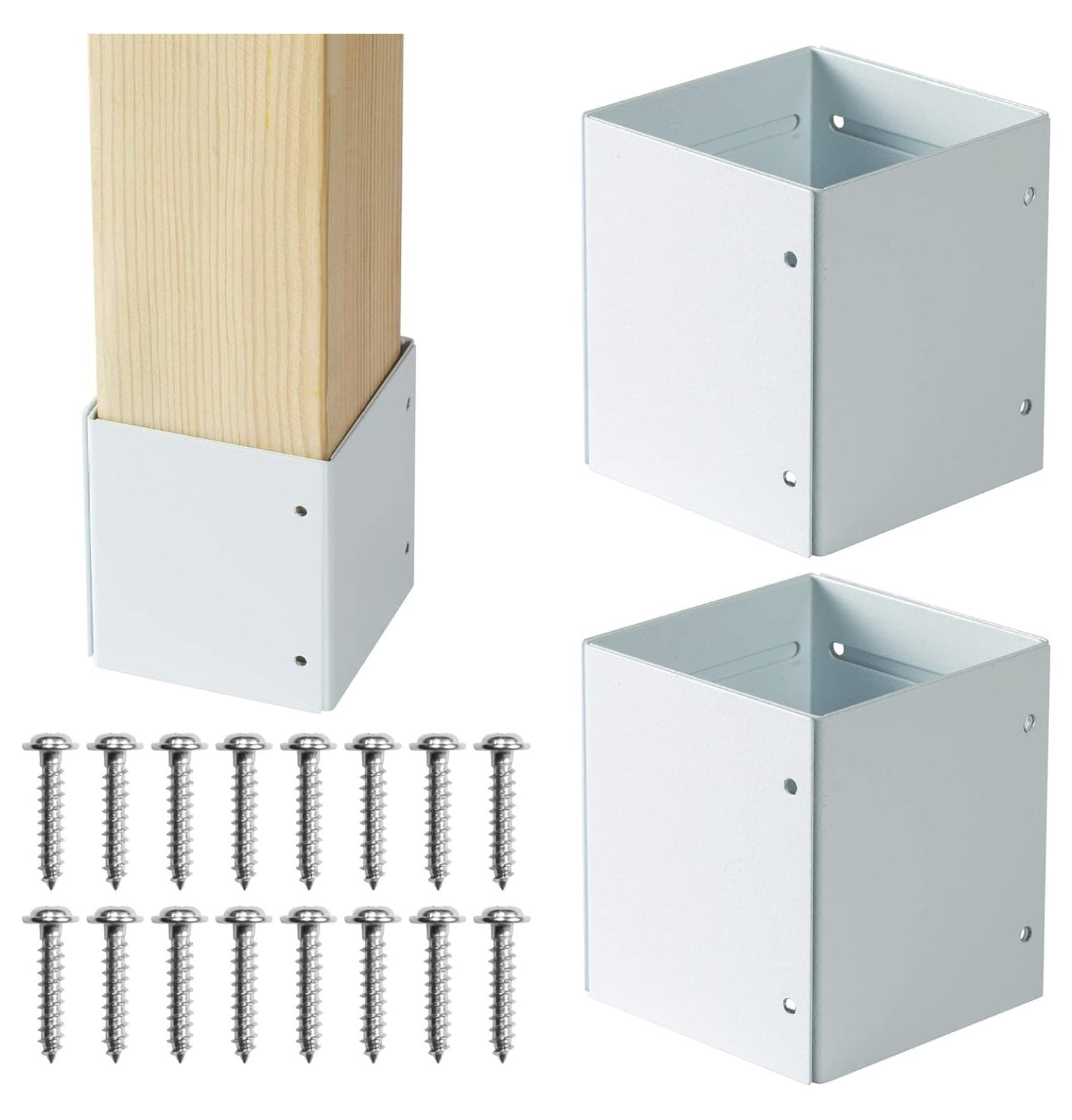 304 Stainless Steel Adjustable Post Protector (Range 3.3-6in ...