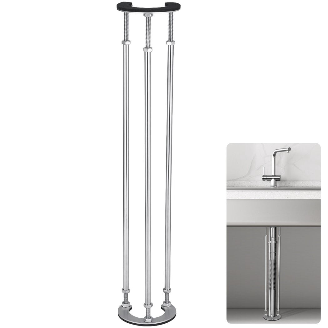 304 Stainless Steel Adjustable Sink Bracket, Support Legs for Washbasin ...