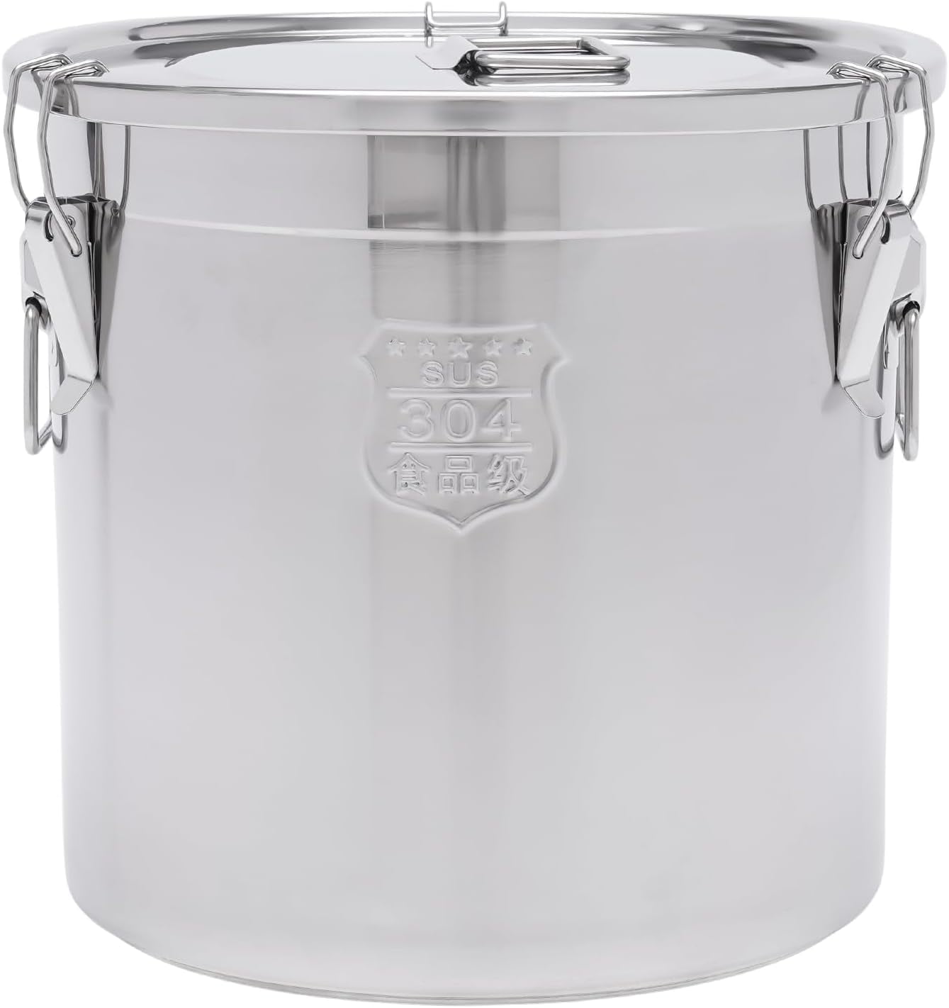 304 Stainless Steel Airtight Canister 1115 OZ/8.7 Gal Rice Oil Storage ...