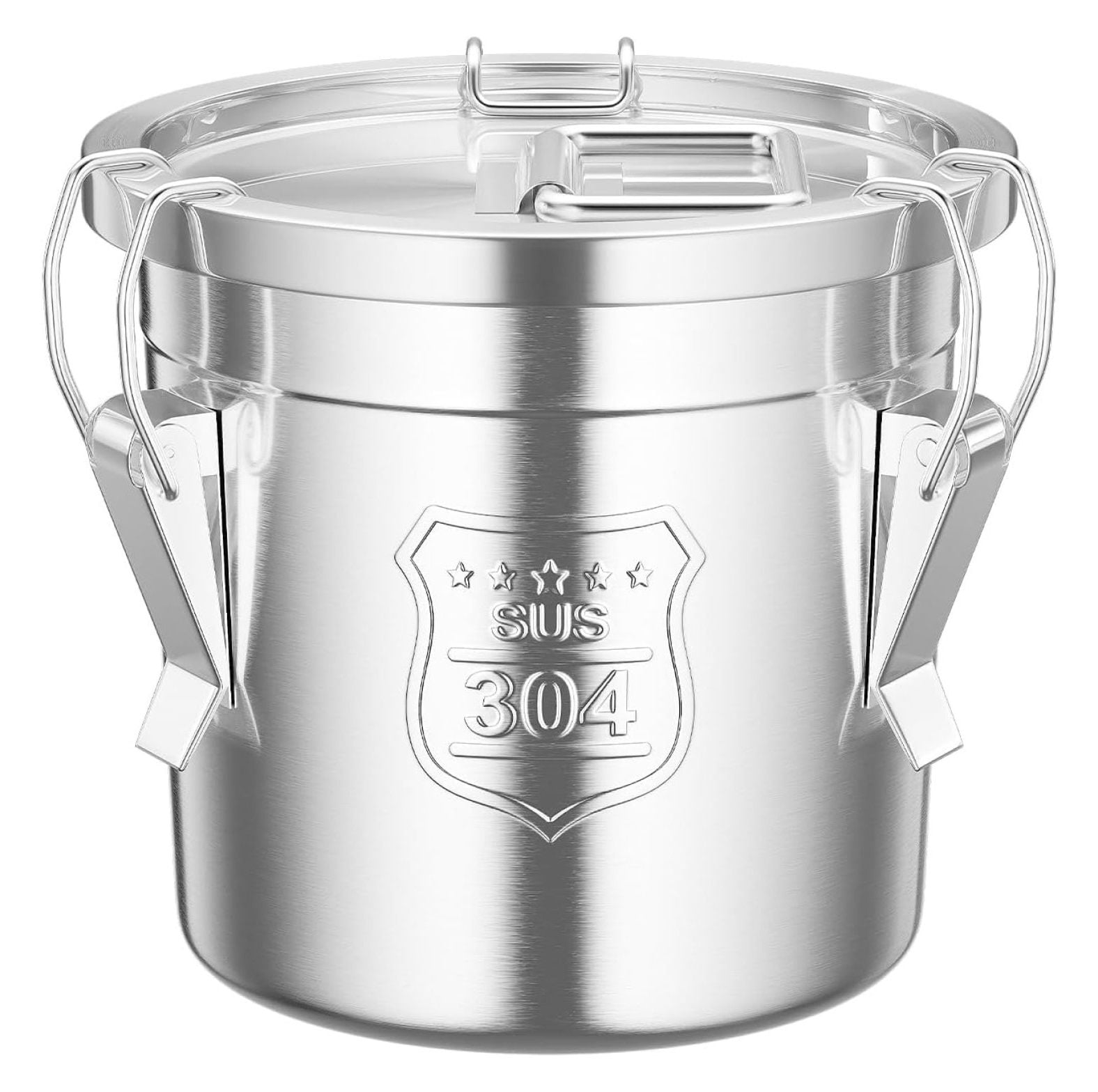 304 Stainless Steel Airtight Canister Airtight Cereal Container Food Storage Container Metal ...