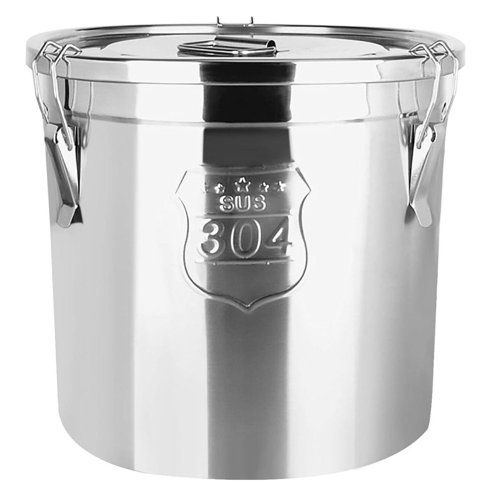304 Stainless Steel Airtight Canister for Home, Rice Cereal Grain ...