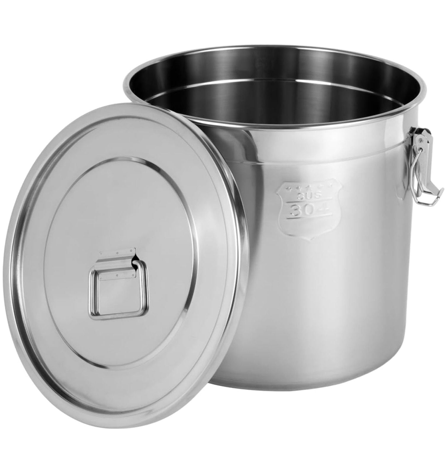 304 Stainless Steel Airtight Canister for Kitchen, Rice Cereal Grain ...
