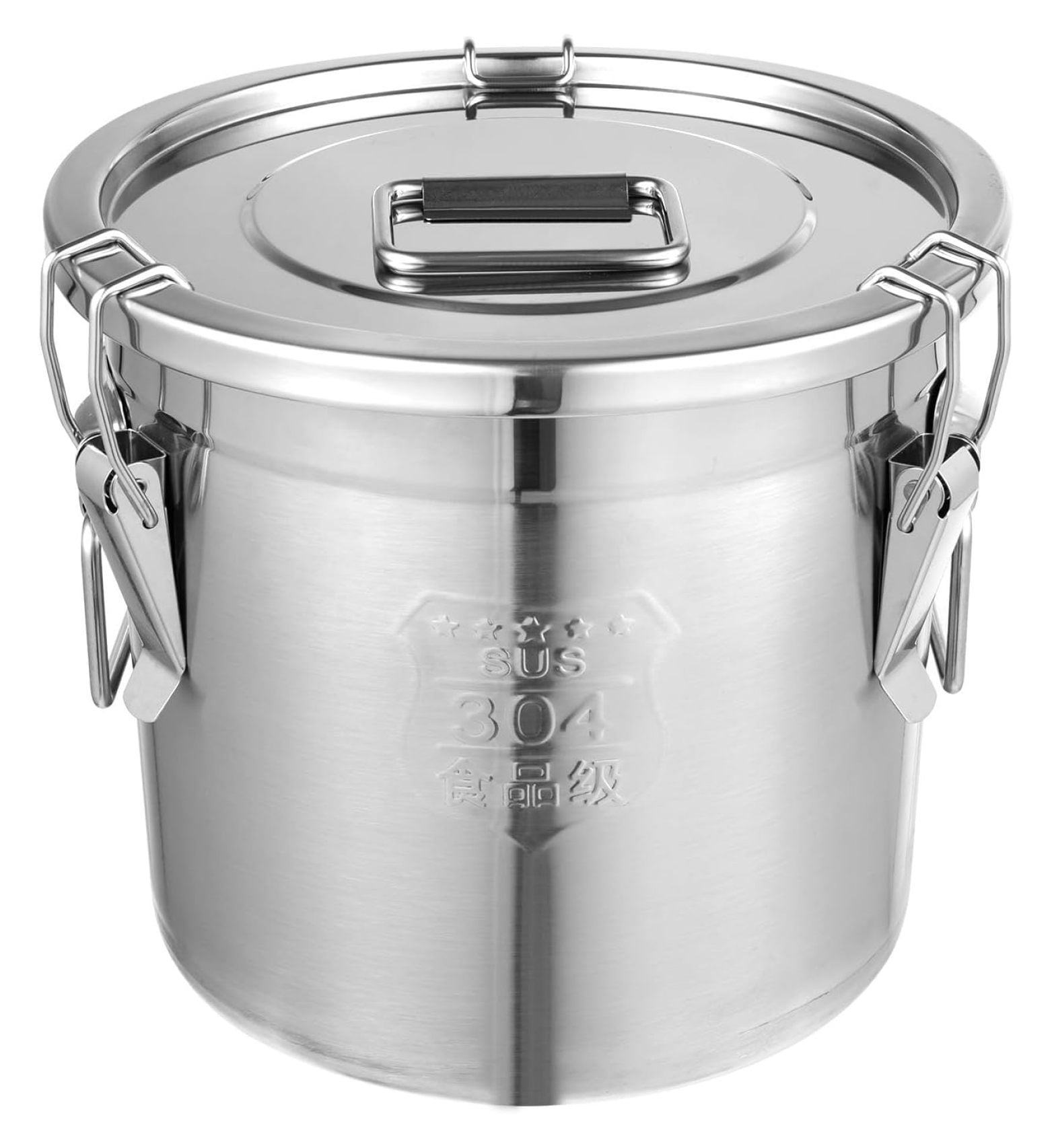 304 Stainless Steel Airtight Canister for Kitchen, Rice Cereal Grain ...