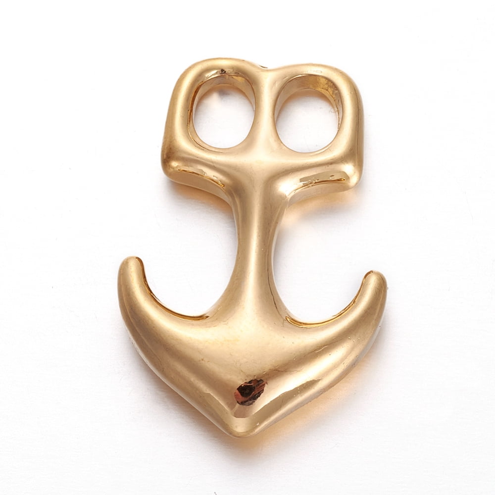 304 Stainless Steel Anchor Hook Clasps For Leather Cord Bracelets ...