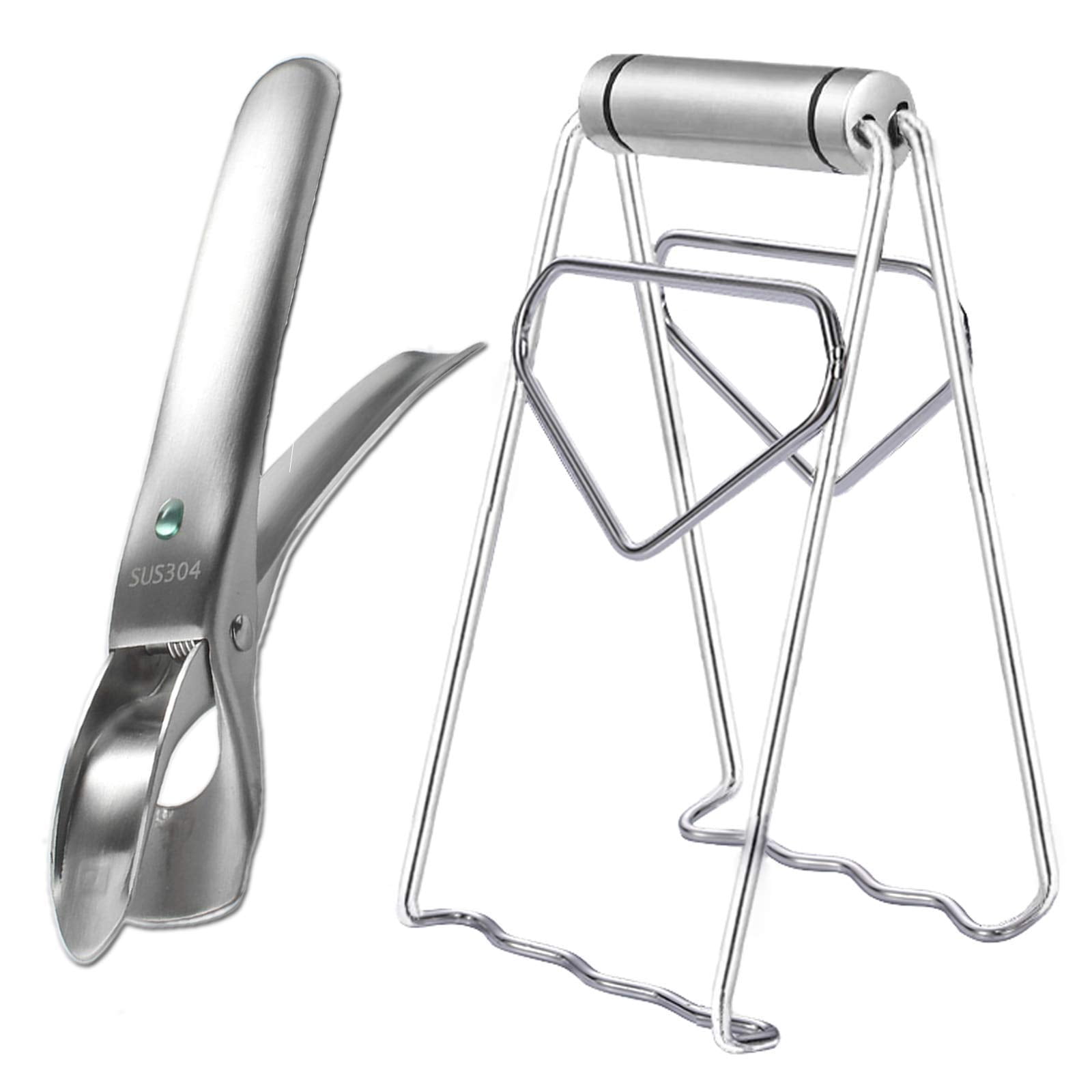 304 Stainless Steel Anti-Hot Bowl Dish Plate Gripper Clip Clamp Holder ...