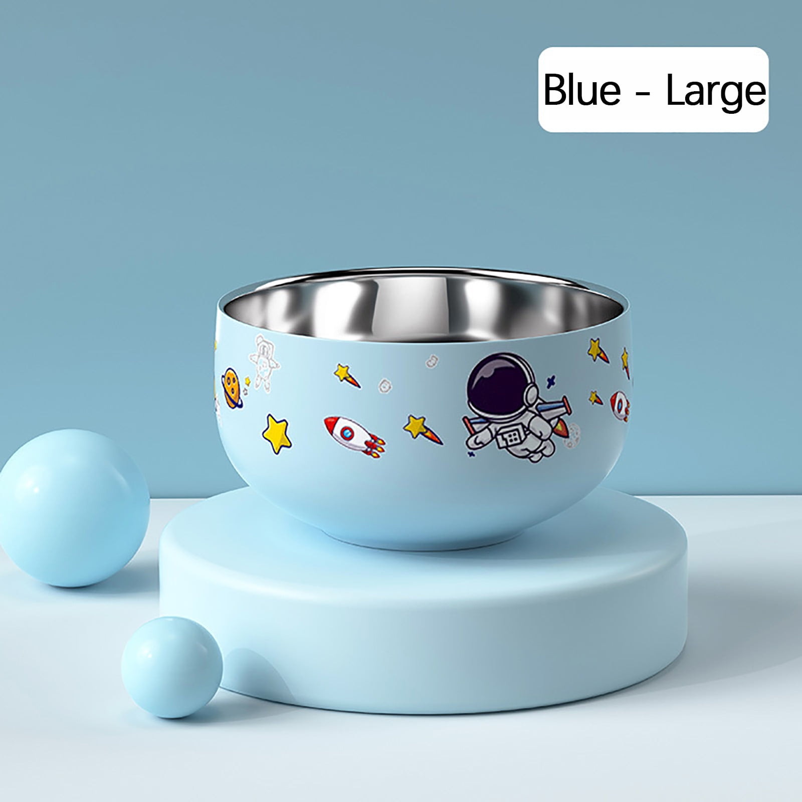 304 Stainless Steel Baby Bowls with Removable Silicone Shell Toddler ...