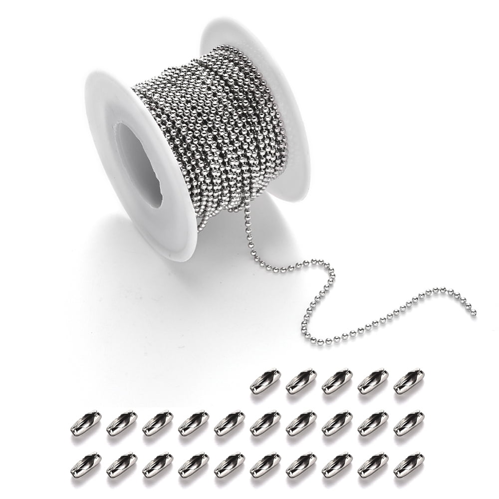 304 Stainless Steel Ball Chains and Ball Chain Connectors set Stainless ...