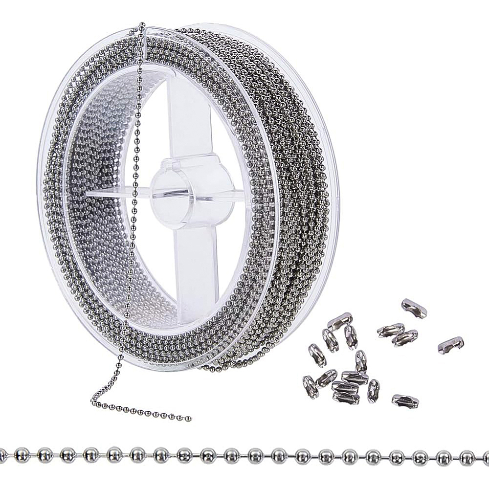 304 Stainless Steel Ball Chains with Spool and Stainless Steel Ball ...
