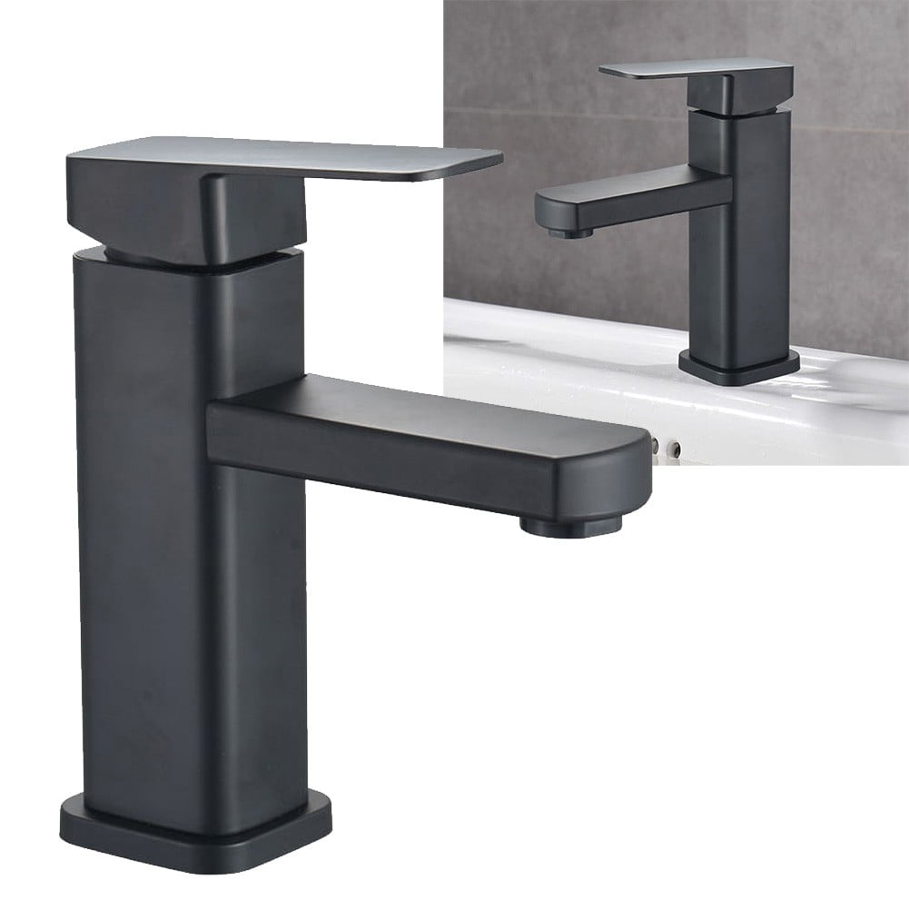 304 Stainless Steel Basin Sink Faucet Black Faucets Bath Faucets Hot ...