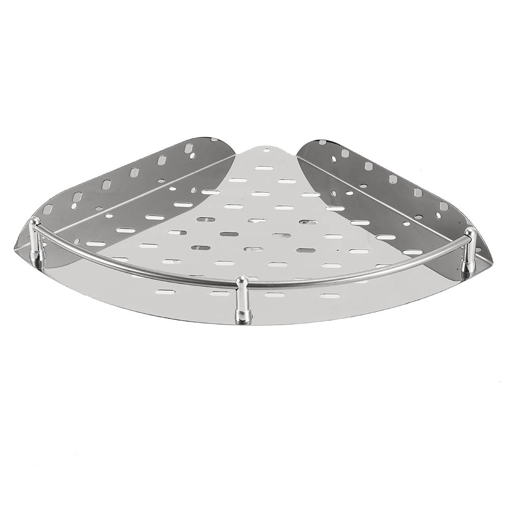 304 Stainless Steel Bathroom Corner Rack Single Layer Triangle Basket ...