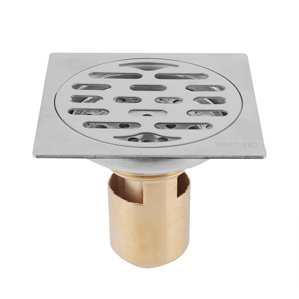 304 Stainless Steel Bathroom Floor Drain Waste Drainer Grate (#1 ...