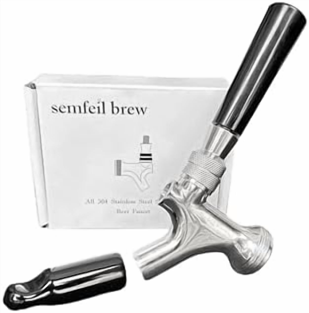 All 304 Stainless Steel Beer Faucet, Draft Beer Tap Kegerator Faucet ...