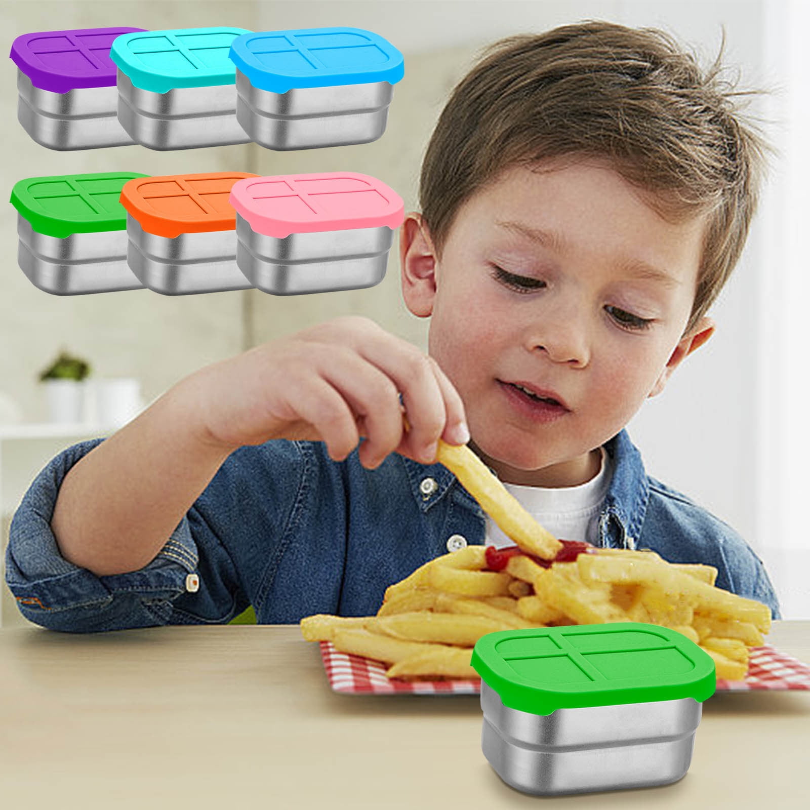 304 Stainless Steel Bento Dipping Dish 230ml Food-Grade Rust-Resistant Sauce Container with ...