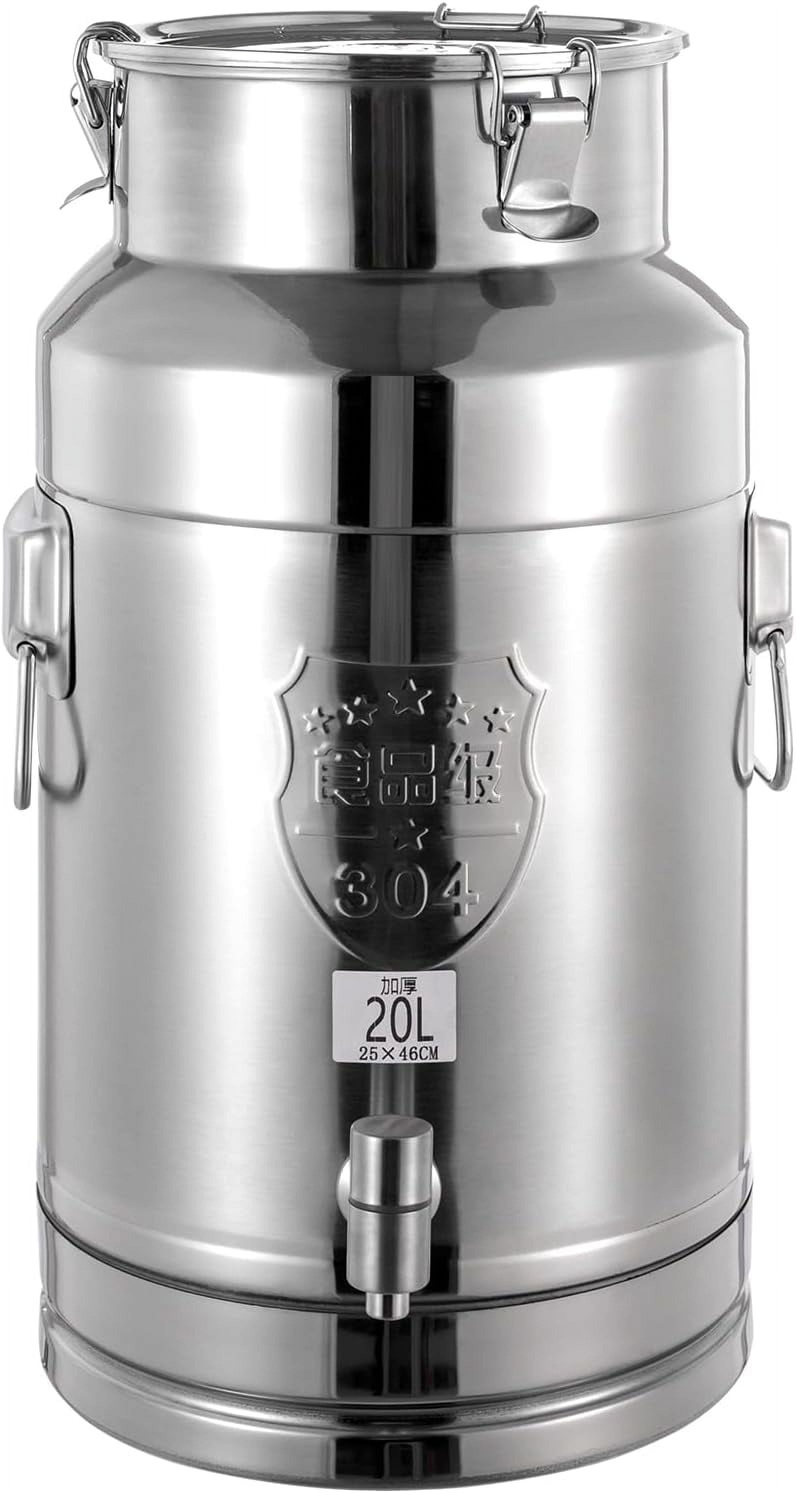 304 Stainless Steel Beverage Dispenser with a Spigot 5.28 Gallon Drink ...