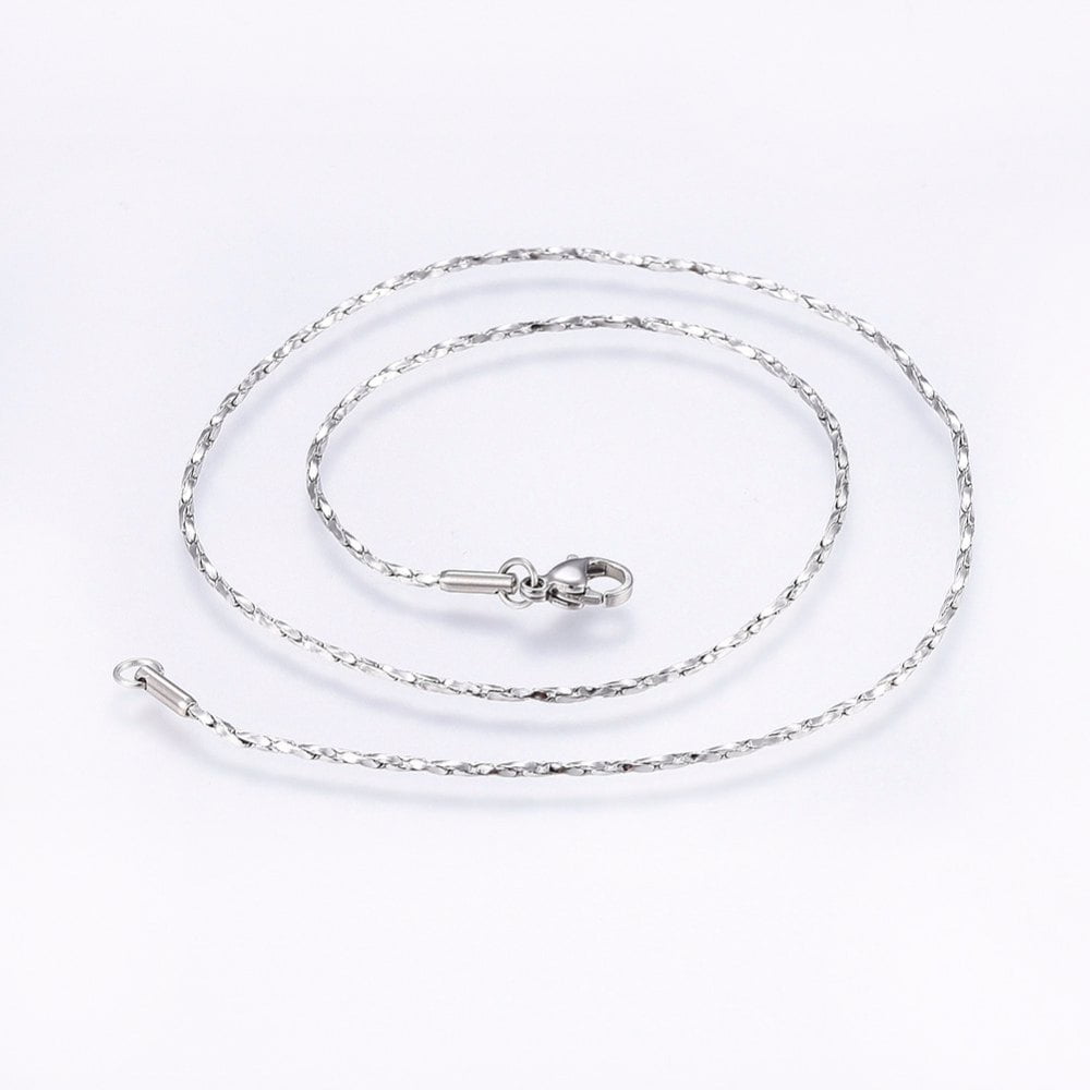 304 Stainless Steel Boston Link Chain Necklaces with Lobster Claw ...