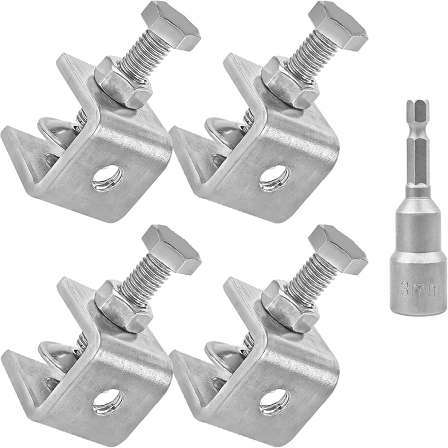 Coehaopike 304 Stainless Steel Mini C-Clamps, 20mm Adjustable Tiger ...