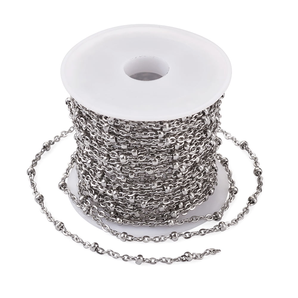 304 Stainless Steel Cable Chains Satellite Chains Soldered with Spool ...