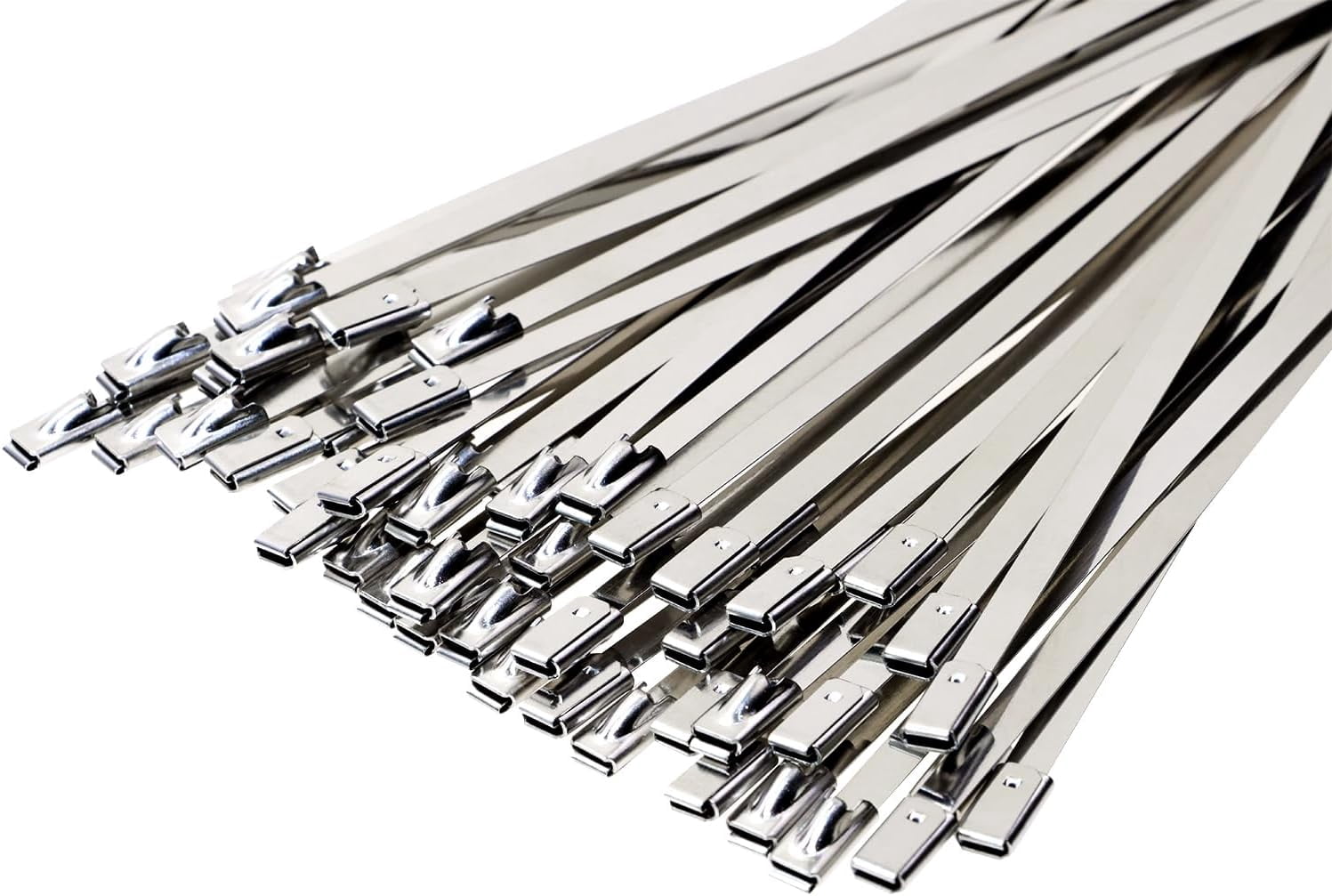304 Stainless Steel Cable Ties Heavy Duty Self-locking Metal Zip Ties ...