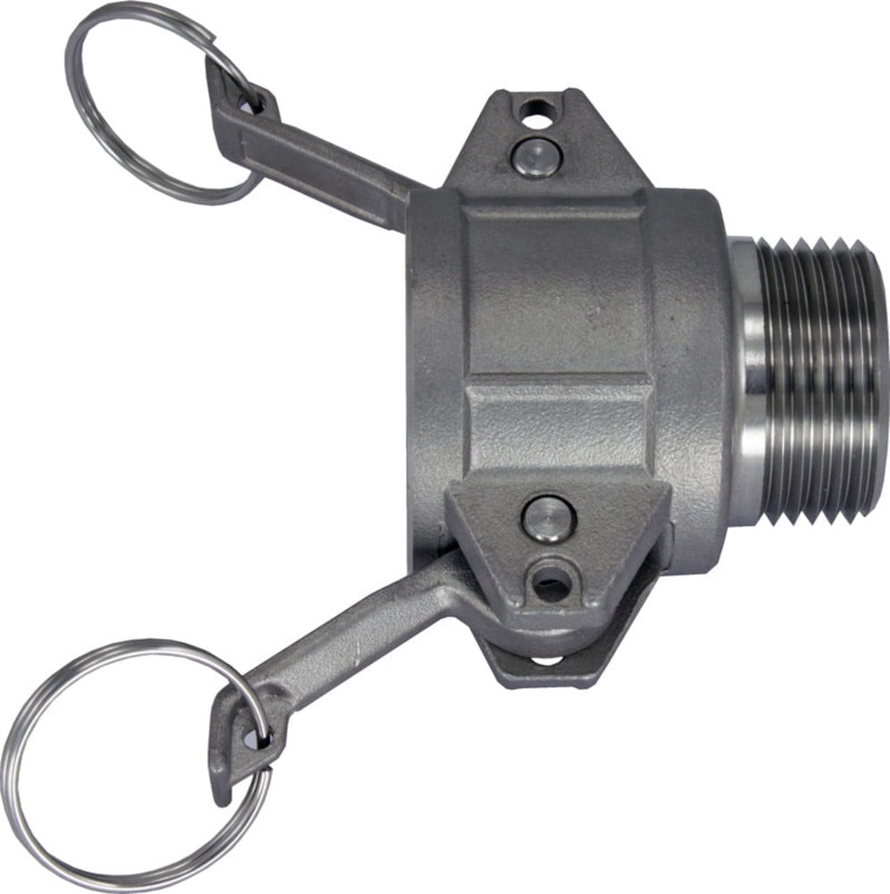 304 Stainless Steel Cam-and-Groove Coupler 2" Cam Lock Socket x 2" Male ...