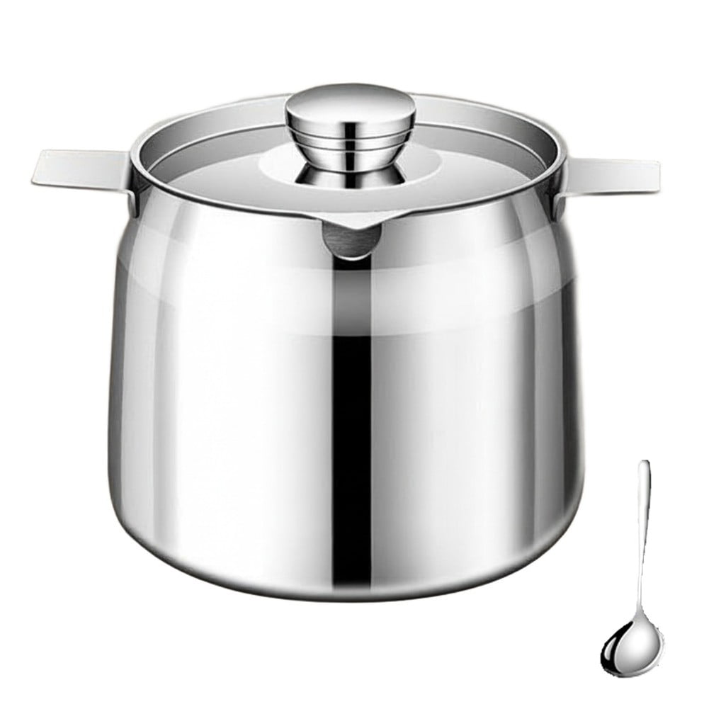 304 Stainless Steel Canister 1.5L Metal Food Storage Containers for ...