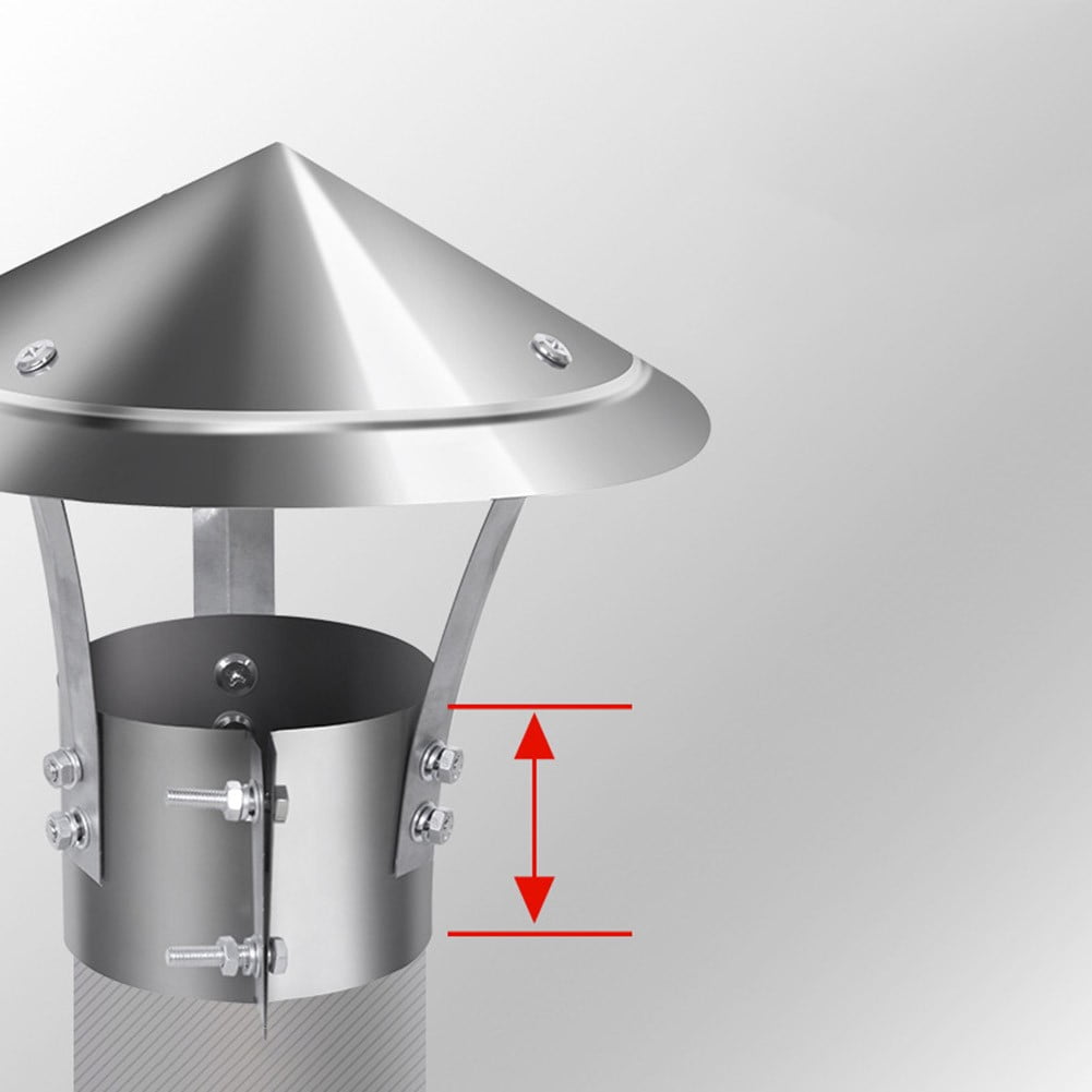 304 Stainless Steel Cap Fireplace Rain Hat Fireplace Accessory ...