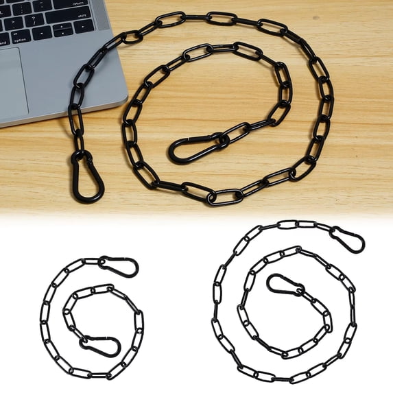 304 Stainless Steel Chain 20 Inch Heavy-Duty Chain, Black Coated Link ...