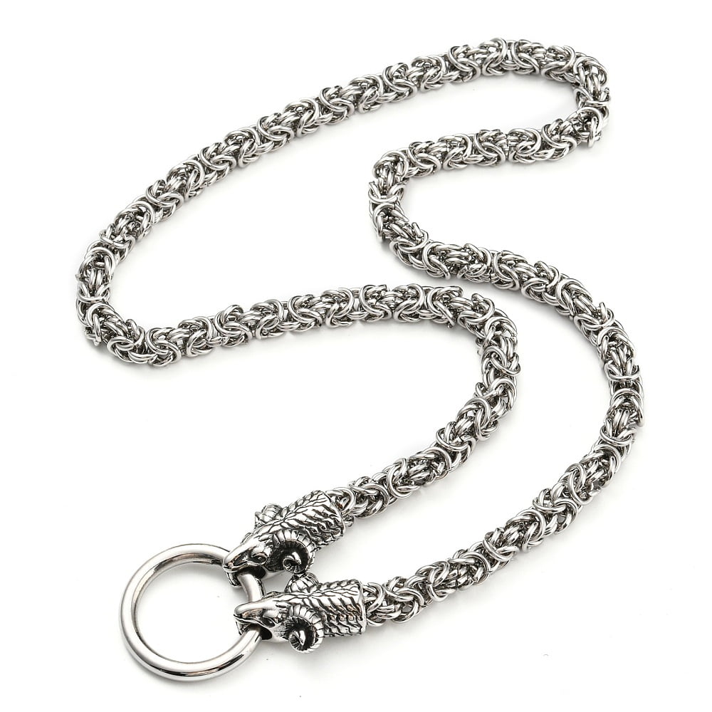 304 Stainless Steel Chain Necklaces Chainmaille Weaves Jewelry with ...