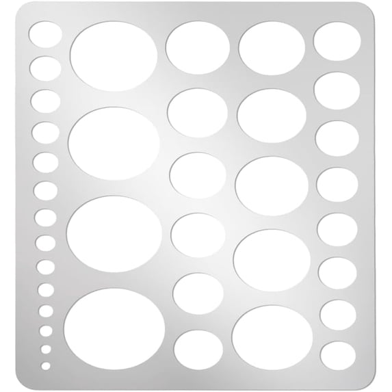 304 Stainless Steel Circle Template Metal Stencil Geometric Template ...