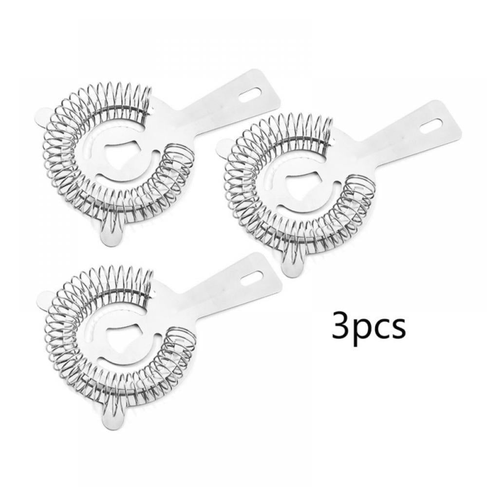 304 Stainless Steel Cocktail Hawthorne Strainer With Ice Filter Bar ...