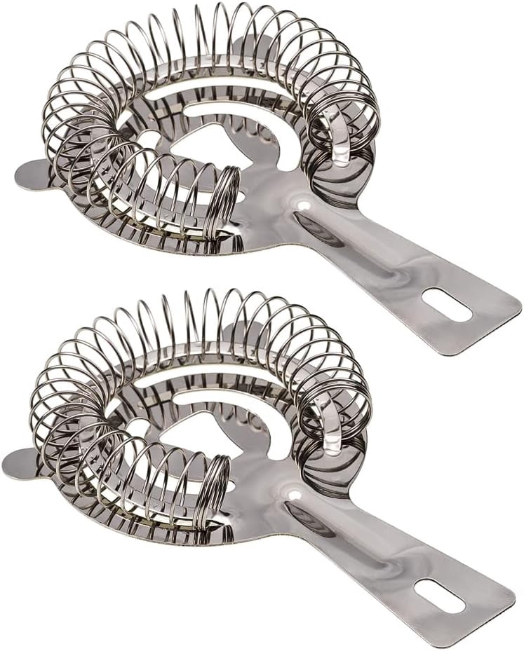 304 Stainless Steel Cocktail Hawthorne Strainer With Ice Filter Bar ...