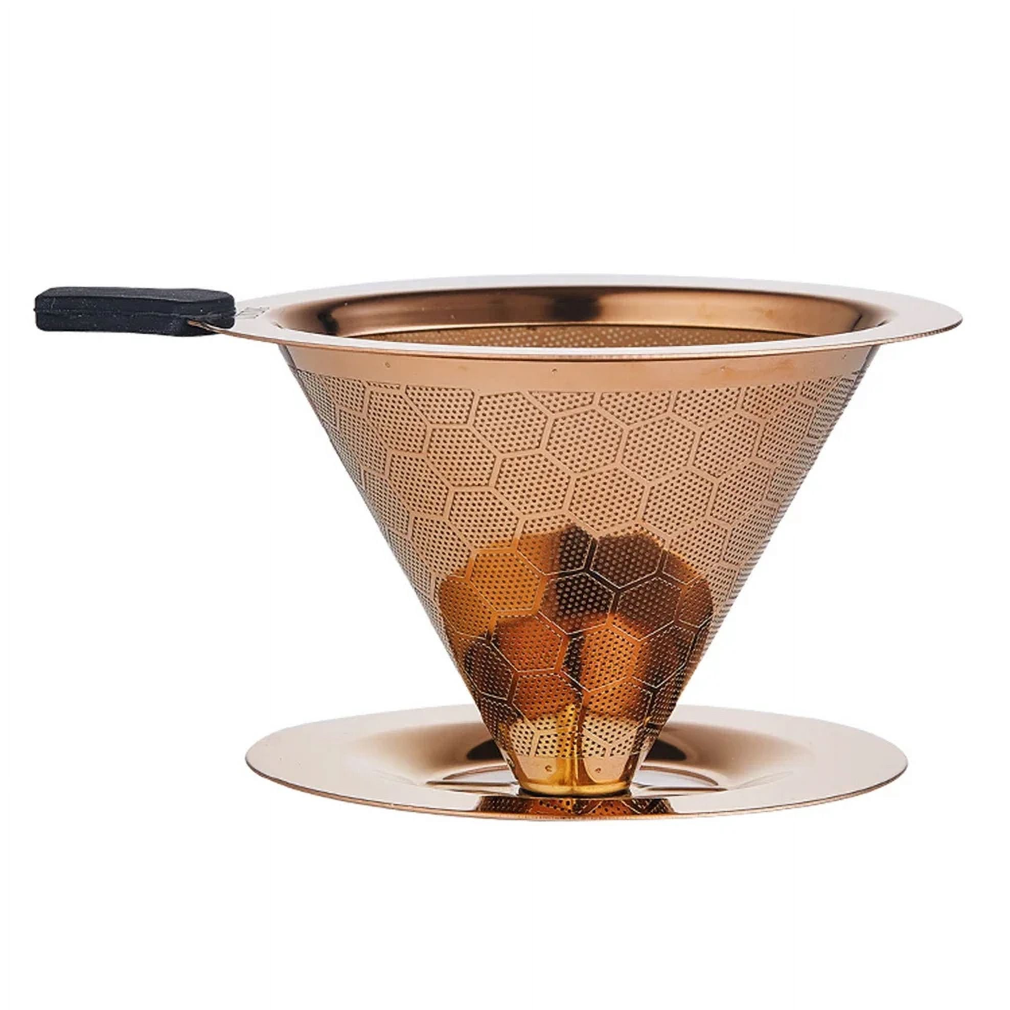 304 Stainless Steel Coffee Filter 600 Mesh Double-Layer Honeycomb ...