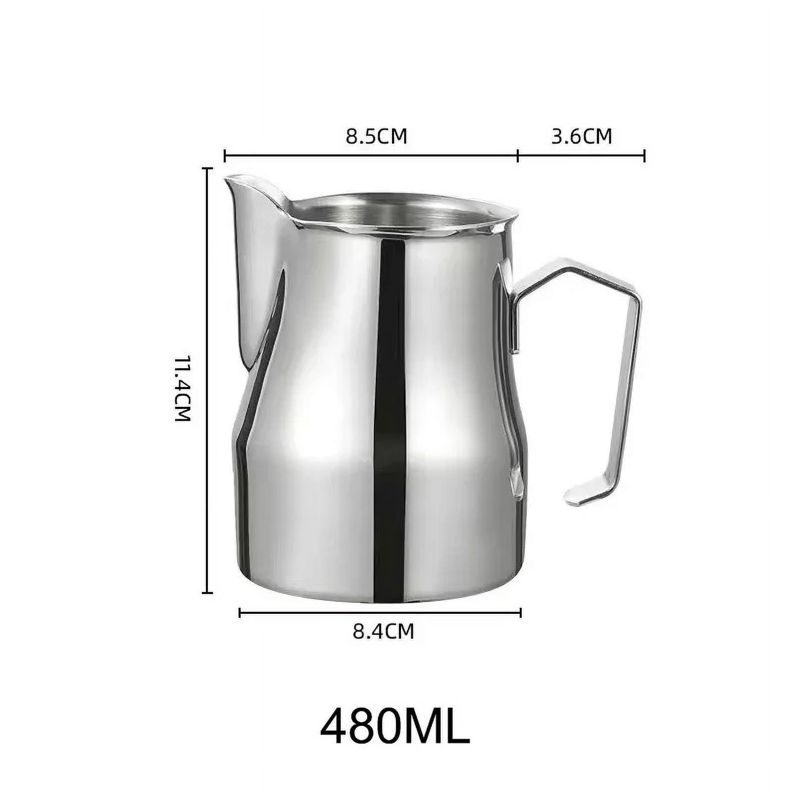 304 Stainless Steel Coffee Pots with Scale Coffee Milk Frothing Pitcher ...