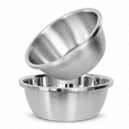 304 Stainless Steel Colander & Mixing Bowl Set, Metal Rice Strainer ...