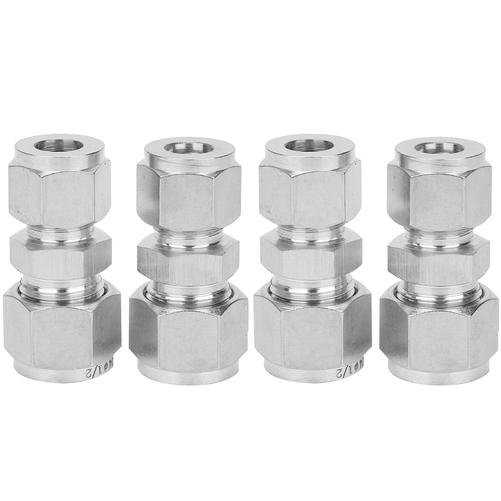 304 Stainless Steel Compression Fitting 3/8-1/2 Inch, Straight Double ...