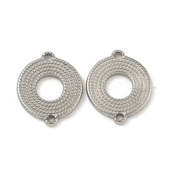 304 Stainless Steel Connector Charms Round Ring Link Stainless Steel ...