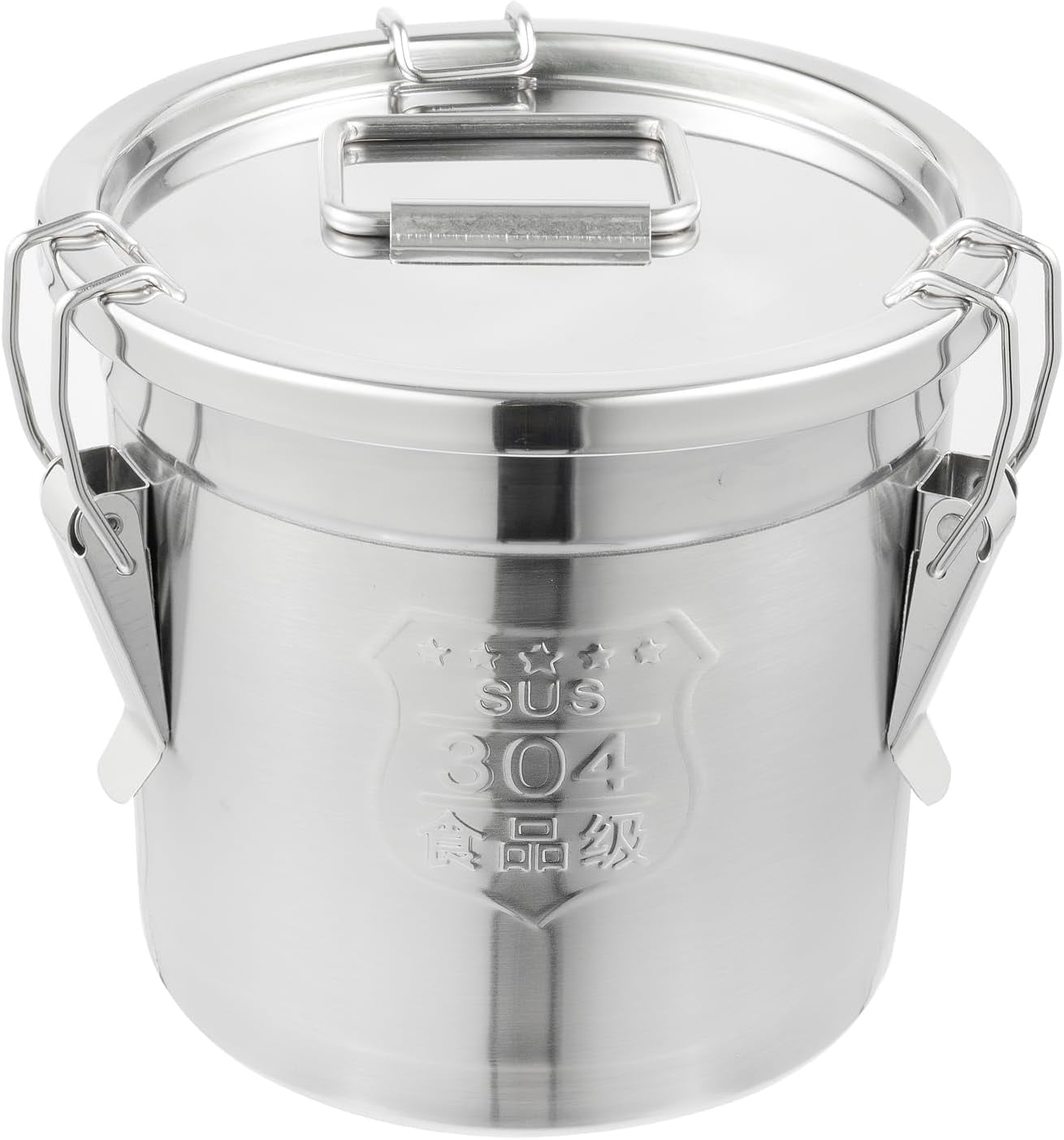 304 Stainless Steel Containers With Lid,202oz Flour Containers Airtight Canister for Kitchen ...