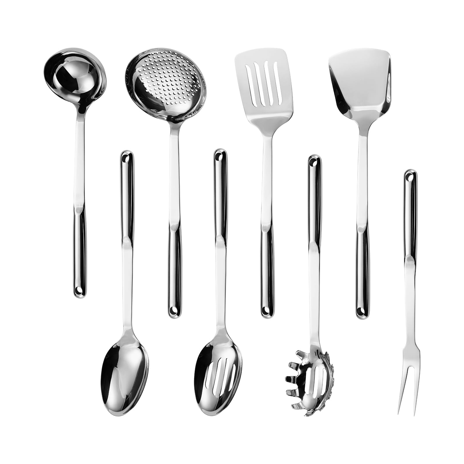 304 Stainless Steel Cooking Utensils Set, 8PCS Kitchen Utensils Set ...