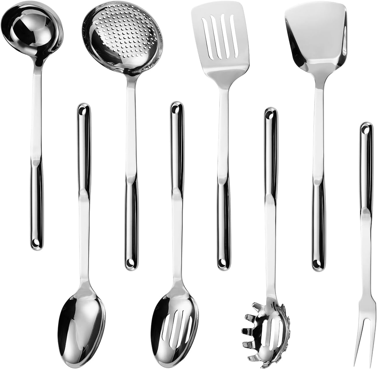 304 Stainless Steel Cooking Utensils Set, 8PCS Kitchen Utensils Set ...